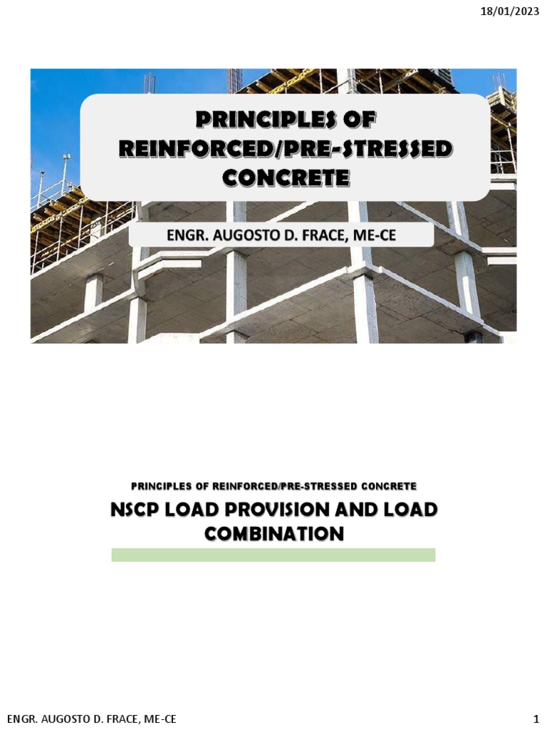 RCD 2 - NSCP 2015 Load Provisions and Load Combinations PDF | PDF