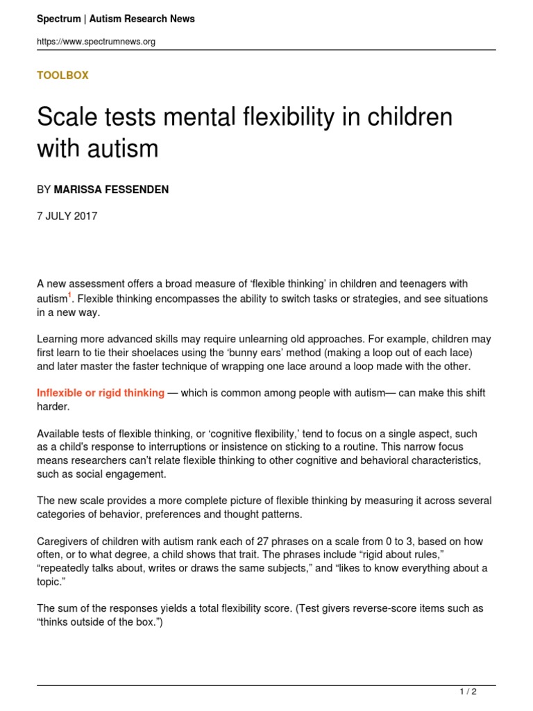 scale-tests-mental-flexibility-children-autism (1) | PDF | Autism ...