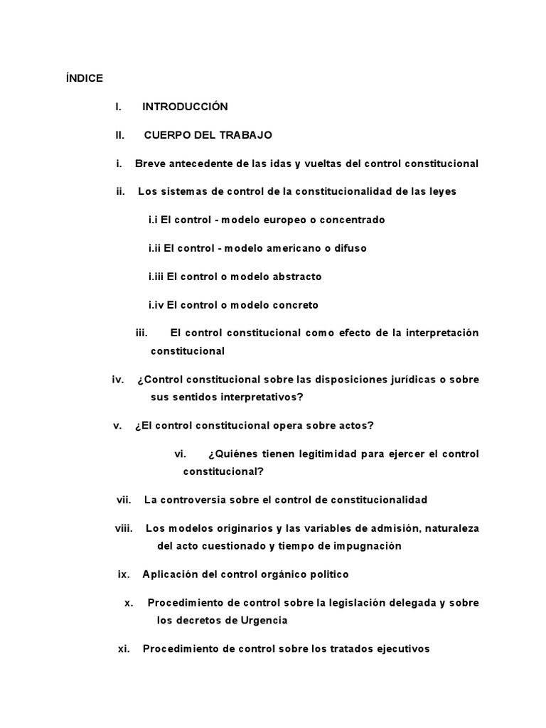 Modelos de Control Constitucional | PDF | Ley procesal | Constitución
