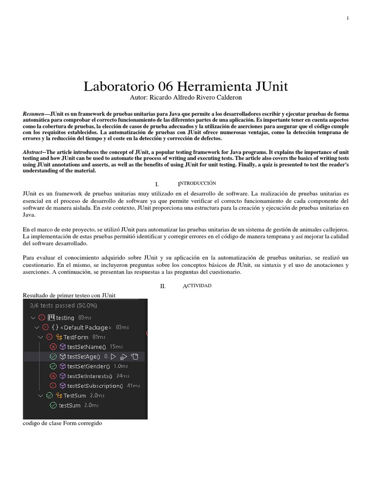 Wa0004. | PDF | Ingeniería de software | Examen de la unidad