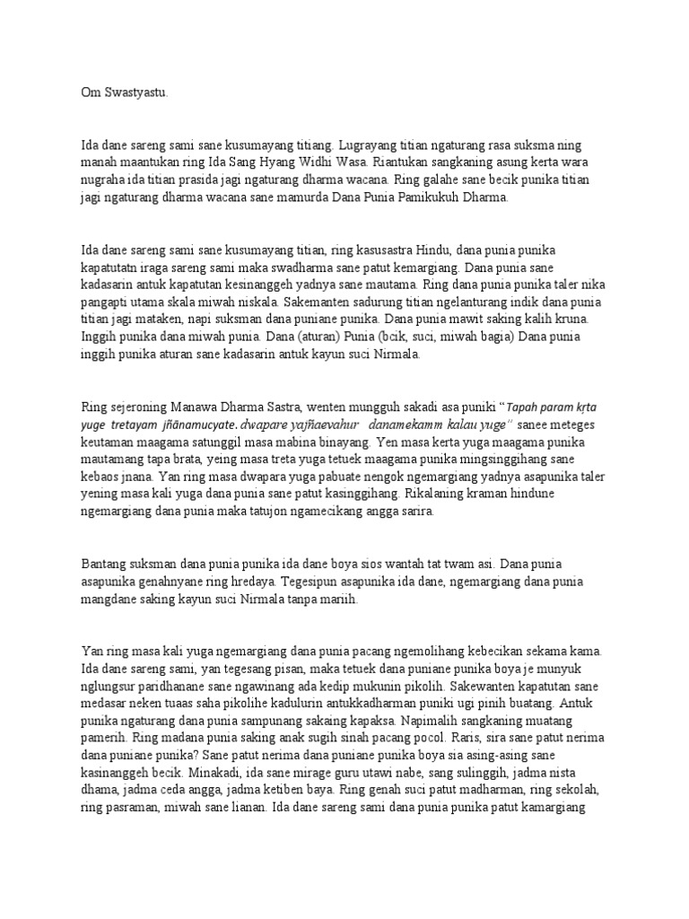 Dharma Wacana - Piks | PDF