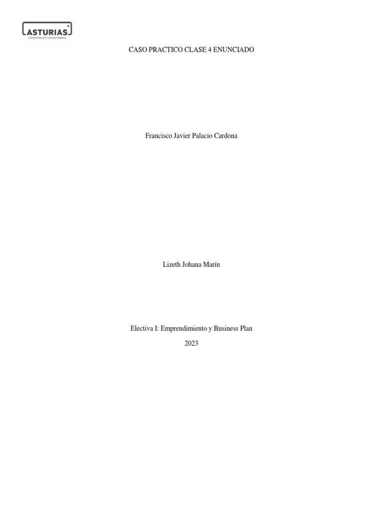 Caso Practico Clase 4 Enunciado PDF | PDF