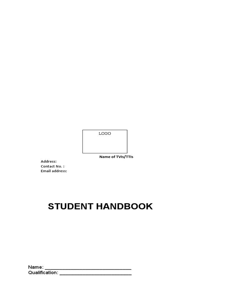 HANDBOOK Tesda | PDF | Identity Document