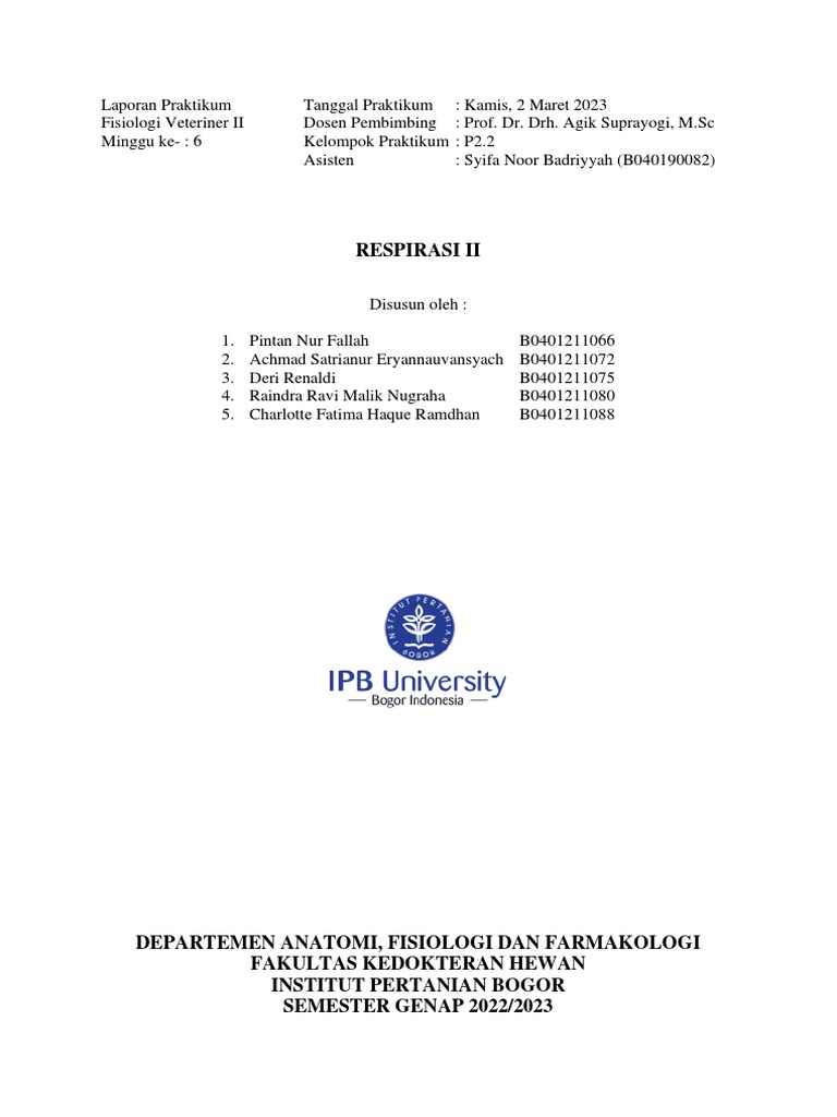 Laprak Respirasi 2.pdf | PDF