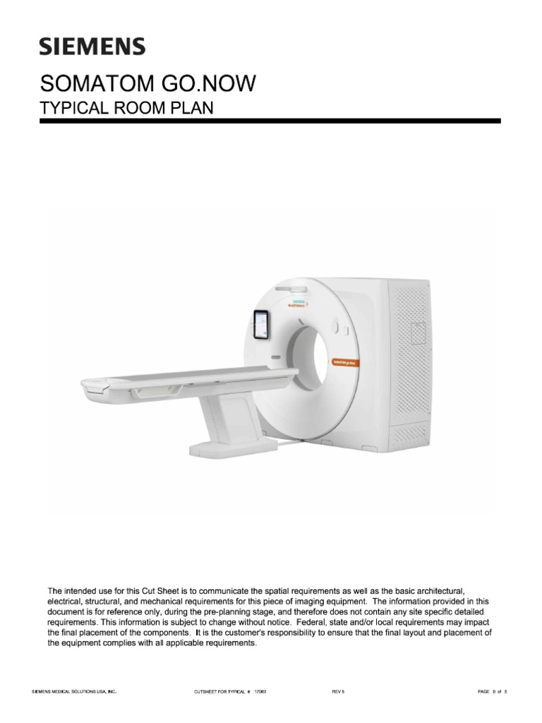 Plano Preinstalación Tomógrafo Siemens | PDF