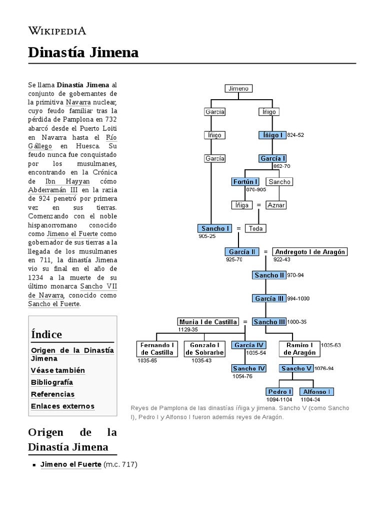 Dinastía Jimena | PDF | Casas Reales aragonesas | Edades medias
