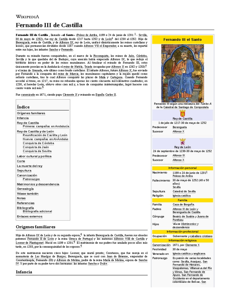 Fernando III de Castilla | PDF