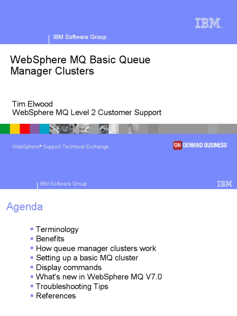 Basic Mq Queue Manager Cluster Distributed Computing Architecture Software Architecture