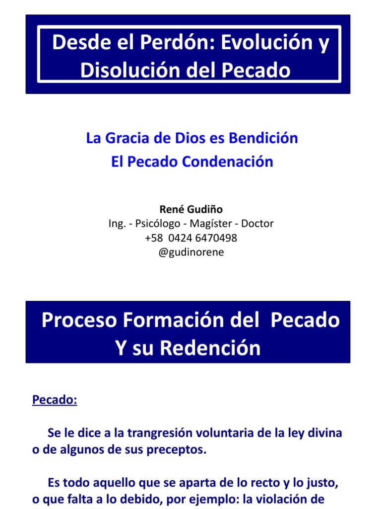 Perdón - Pecado y Disolución | PDF