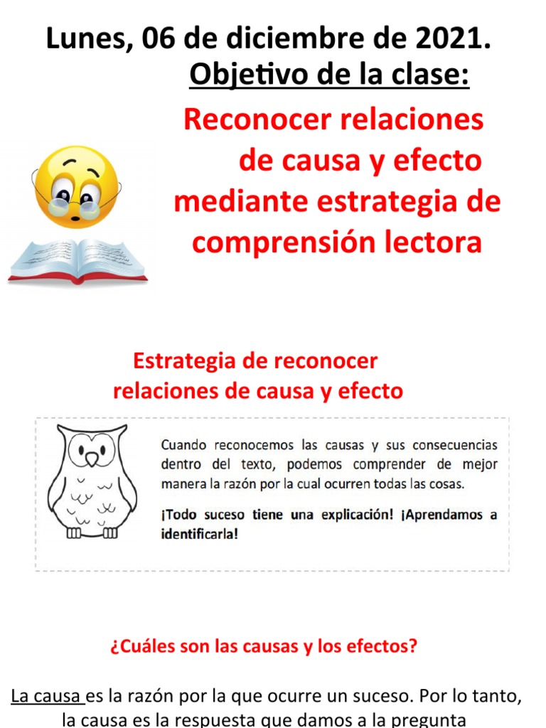 Clase 6to - ESTRATEGIA CAUSA Y EFECTO | PDF