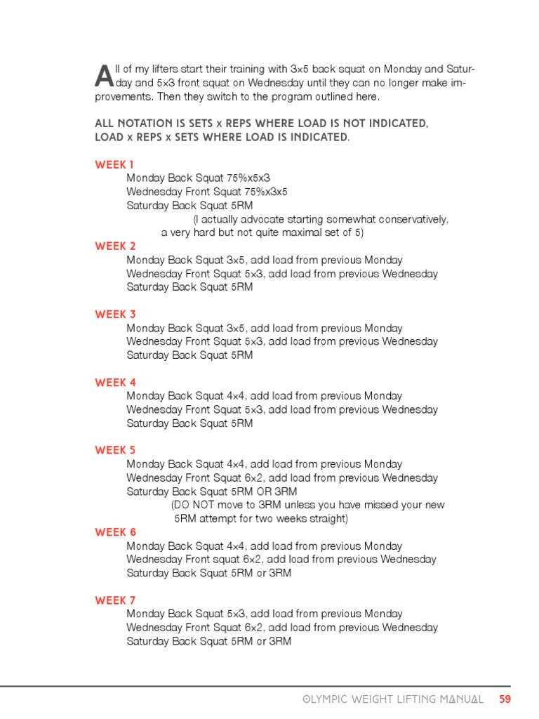 Squat Program | PDF | Weight Training | Strength Training