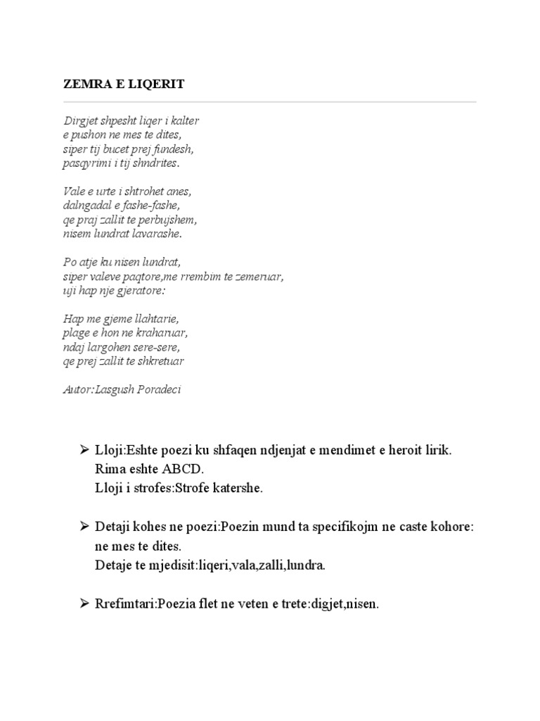 Zemra e Liqerit | PDF