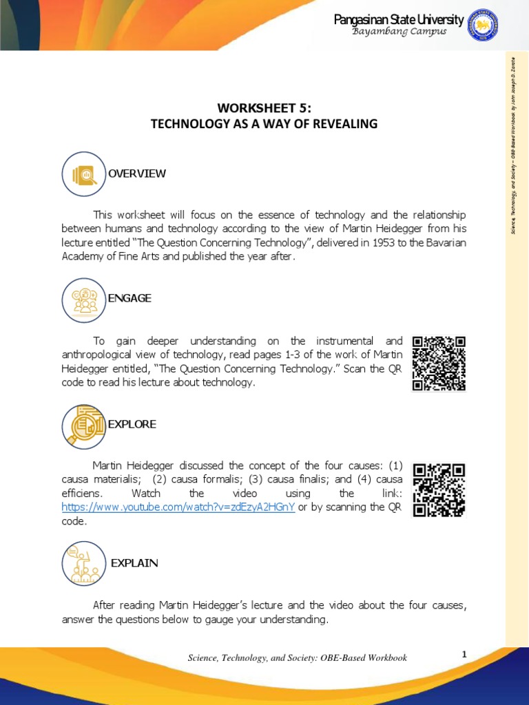 STS Worksheet 5 - 094923 | PDF