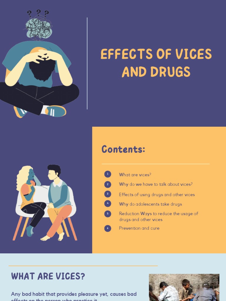 Group 5 Effects of Vices and Drugs PDF | PDF | Psychotherapy ...