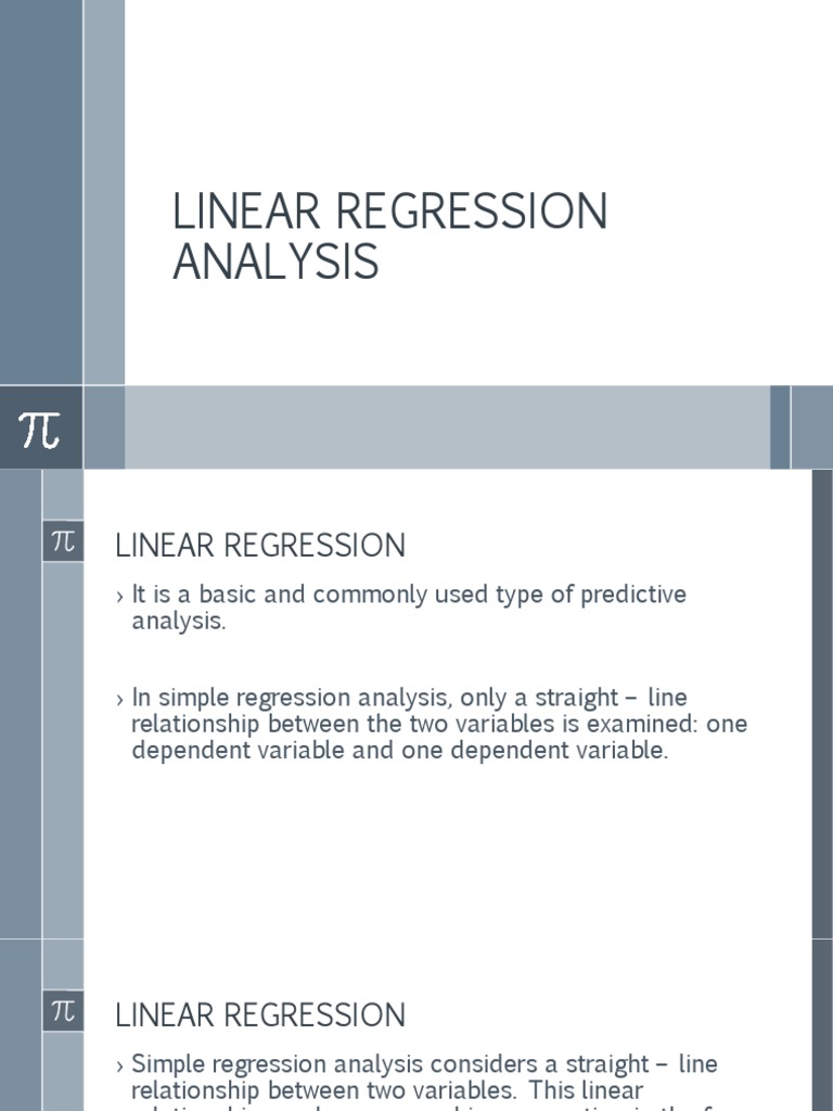 Lesson 3 - Linear Regression Analysis | PDF