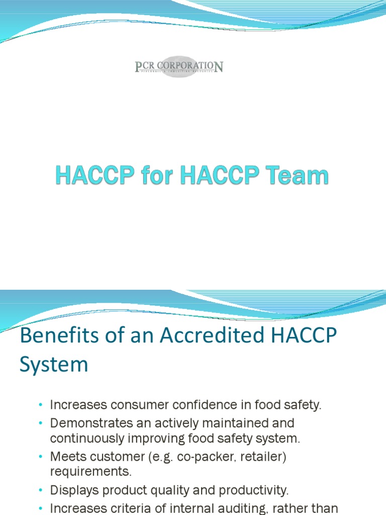 Understanding HACCP: Steps and Benefits | PDF | Risk | Hazard Analysis ...