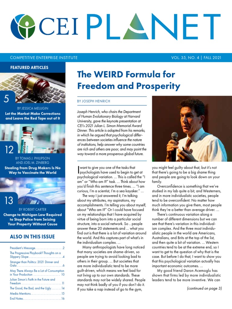 CEI Planet Fall 2021 | PDF | You Tube