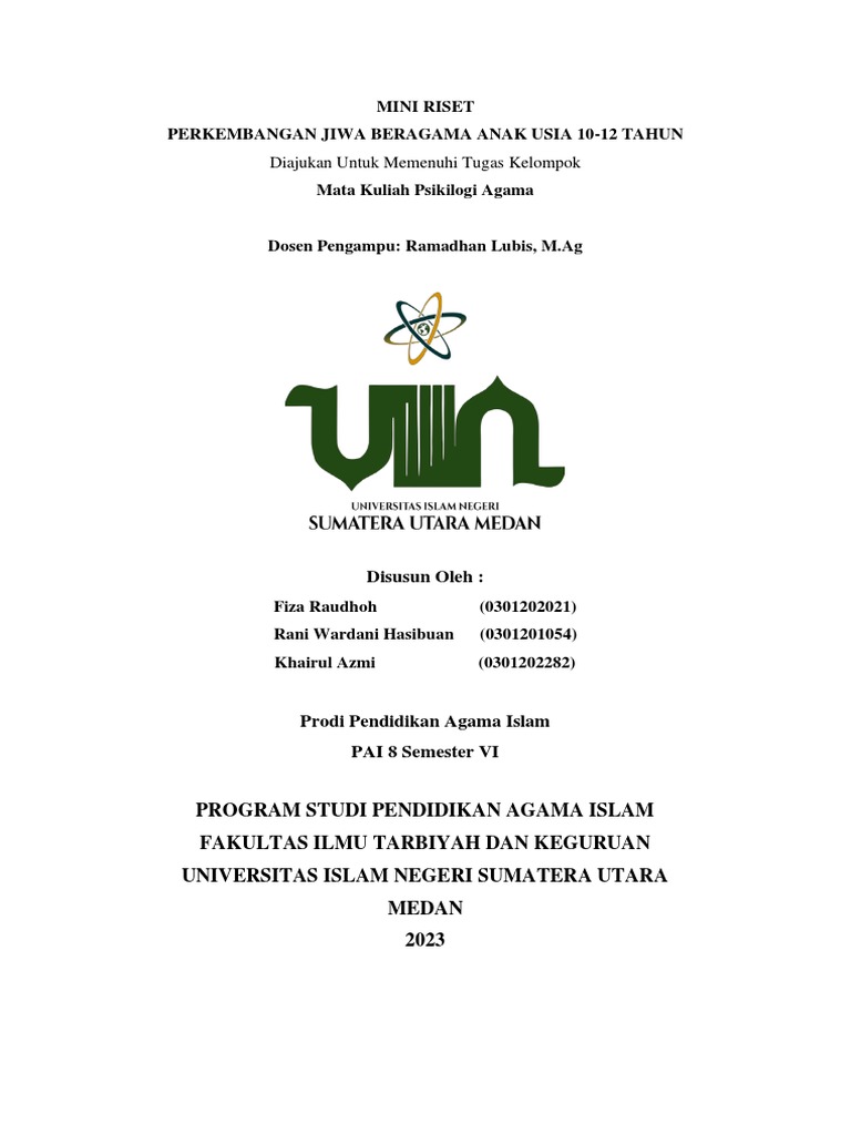 Kel 6 Mini Riset Psikologi Agama | PDF | Kesehatan Holistik