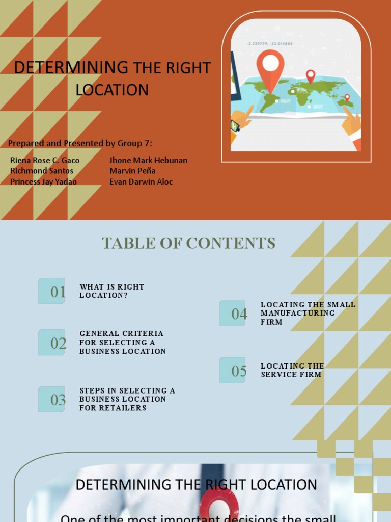 Determing-the-right-location (2).pptx | PDF | Retail | Labour Economics