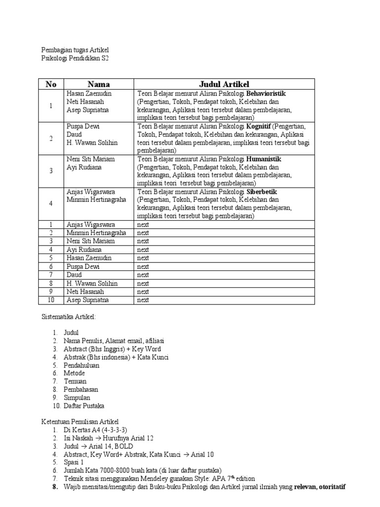 Catatan Kuliah Psikologi Pendidikan Angk. 13 | PDF