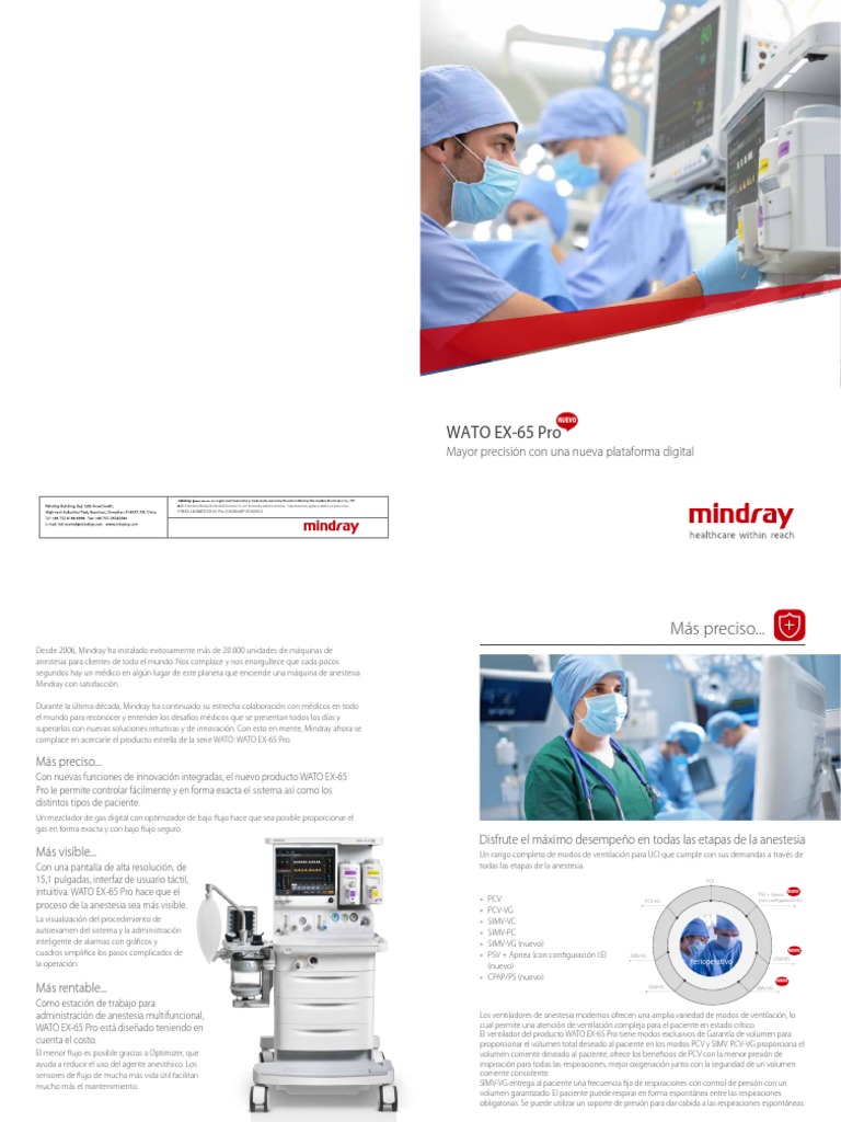 WATO EX-65 Pro | PDF | Anestesia