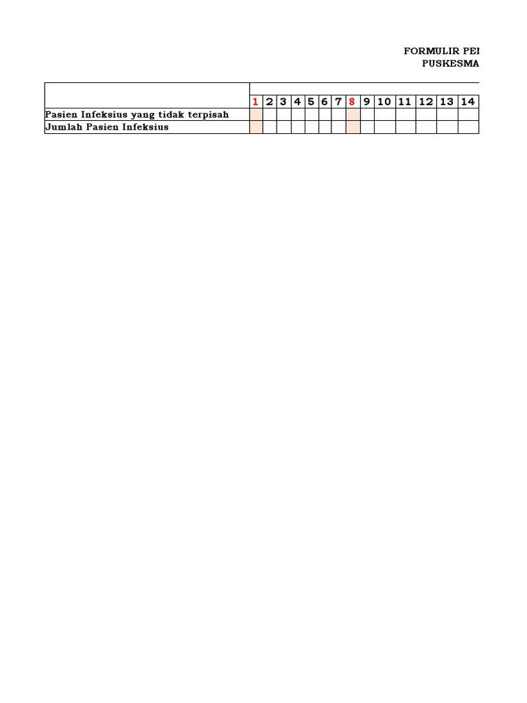 Form Pemantauan Penempatan Pasien | PDF