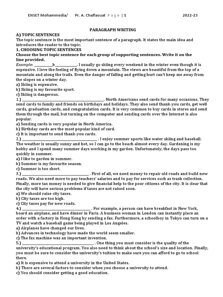 Paragraph Writing | PDF | Vegetables