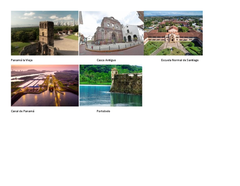Cinco Lugares Historicos de Panama | PDF