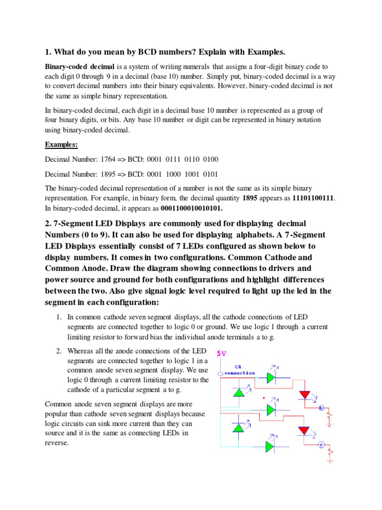 DLD Lab#08 | PDF | Binary Coded Decimal | Decimal