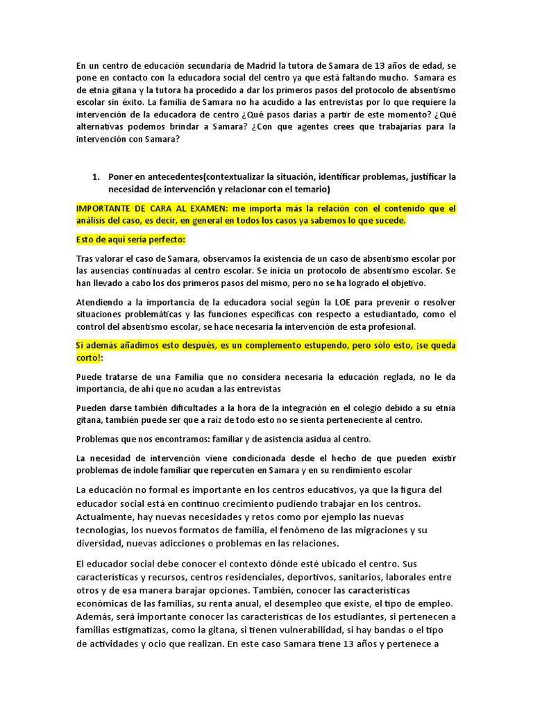 Caso Práctico 4 Resuelto | PDF | Trabajo Social | Exclusión social
