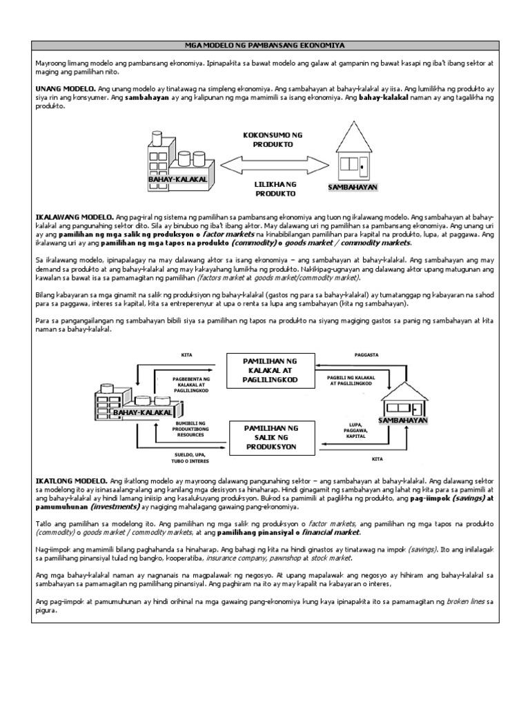 Paikot Na Daloy NG Ekonomiya | PDF