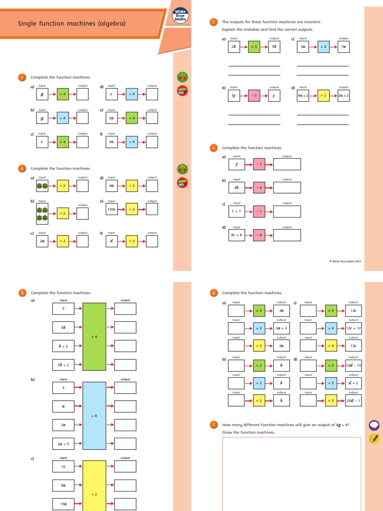 Banan - Jawabreh - Y7 Autumn Block 2 WO4 Single Function Machines Algebra 2019 | PDF | Computer ...