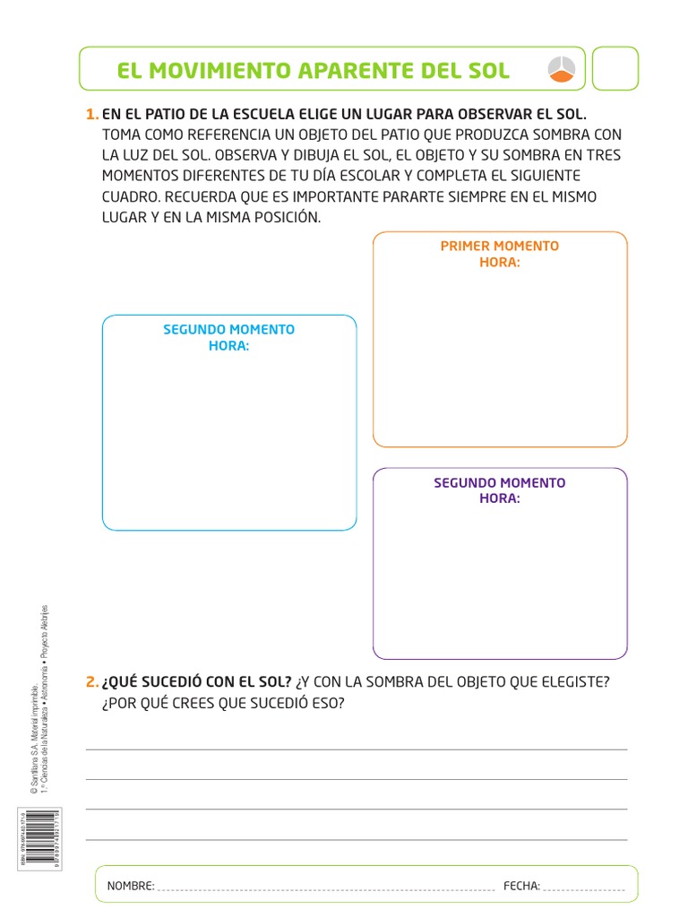 El Movimiento Aparente Del Sol E | PDF