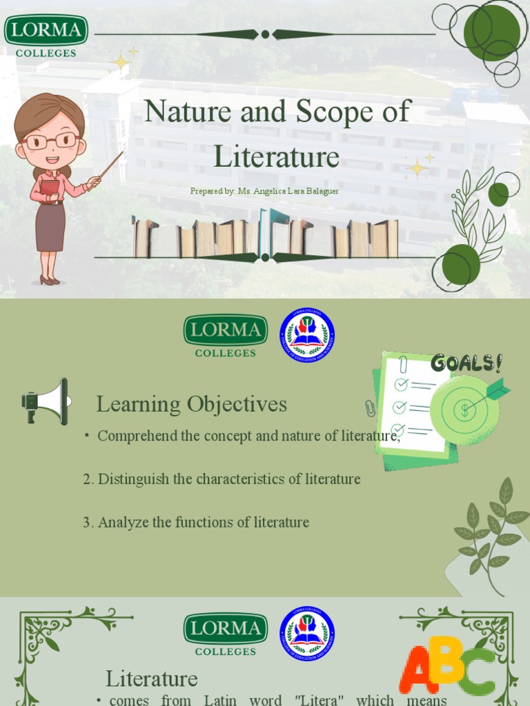 Nature and Scope of Literature | PDF