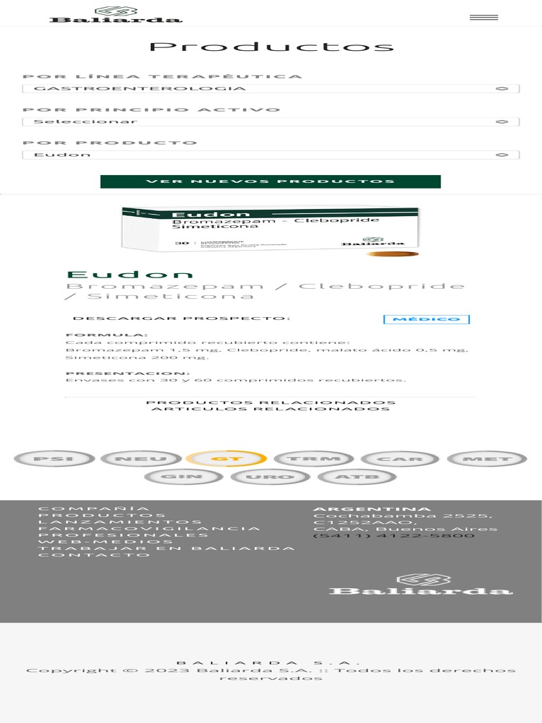 Baliarda S.A. - Productos PDF | PDF