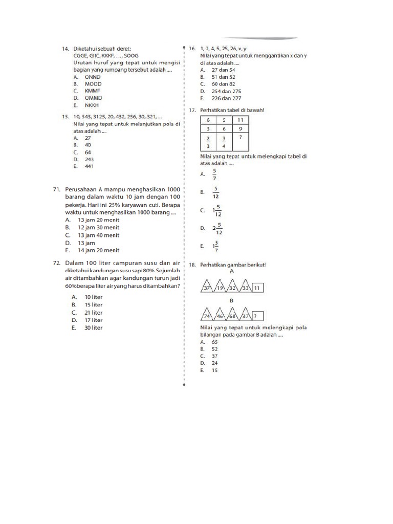 Latihan Soal TBS LPDP - MG Sulbar Selasa 28 Maret 2023 | PDF