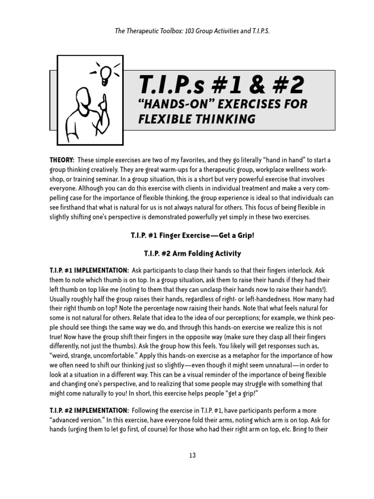Flexible Thinking Activity Pdf Social Psychology Cognition
