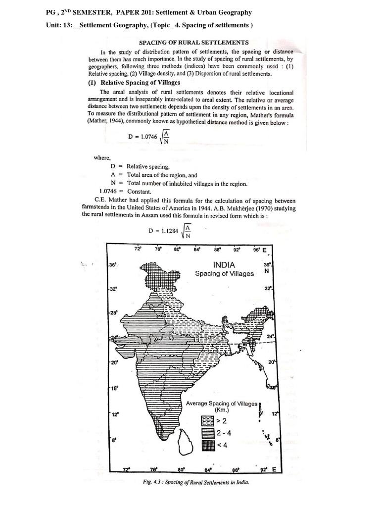 PG_GEOGRAPHY_2ND_SEMESTER_PAPER_201_SETTLEMENT AND URBAN GEOGRAPHY_UNIT ...