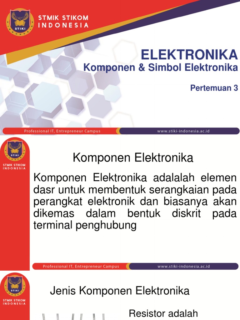 Materi Pertemuan 3 Elektronika Pdf