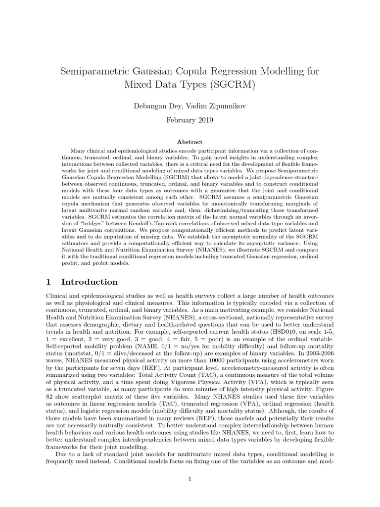 Copula Regression Pdf Regression Analysis Normal Distribution