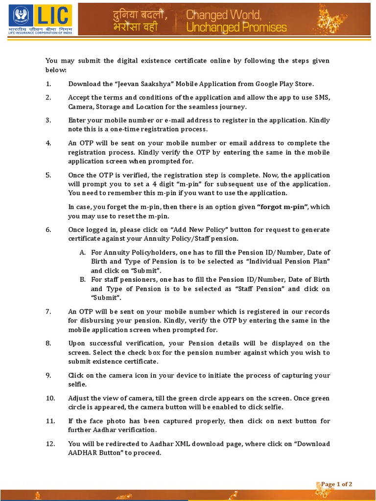 Jeevan Saakshya App User Guide | PDF | Mobile App | Camera