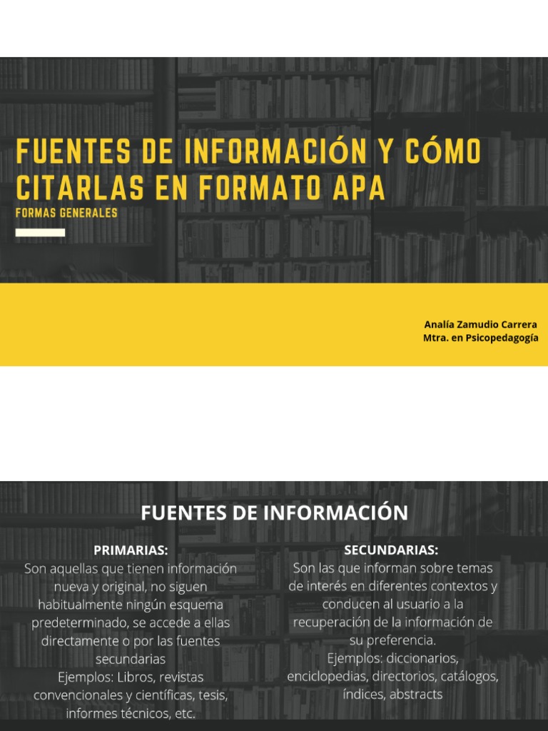 Cómo Citar En Formato Apa Pdf