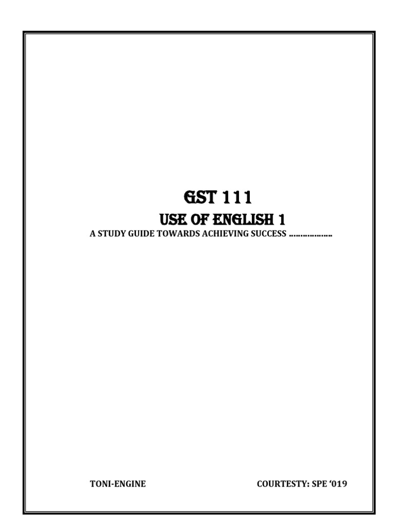 GST 111 & GST 112 Revision Questions by Toni Engine | PDF