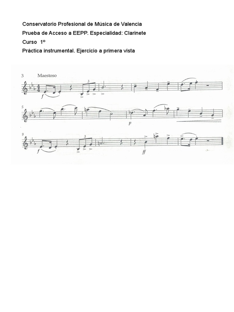 Prueba de Acceso A 1º EEPP | PDF