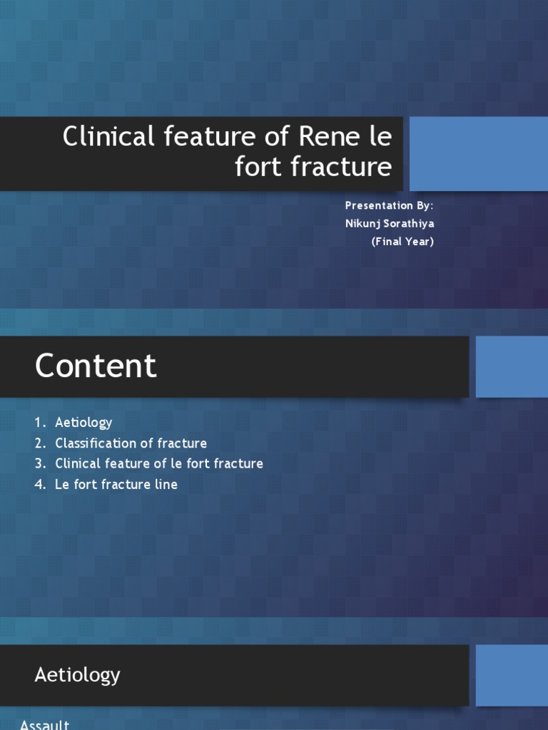 Le Fort Fracture | PDF | Skull | Human Anatomy