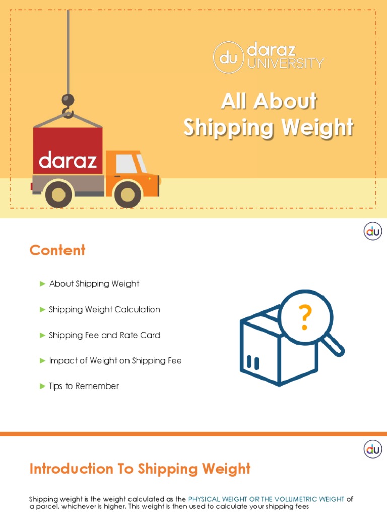 Shipping Weight | PDF