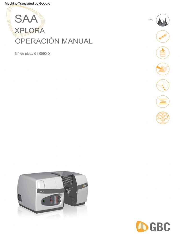 01-0990-01 XplorAA Operation Manual | PDF | Ligero | Calibración