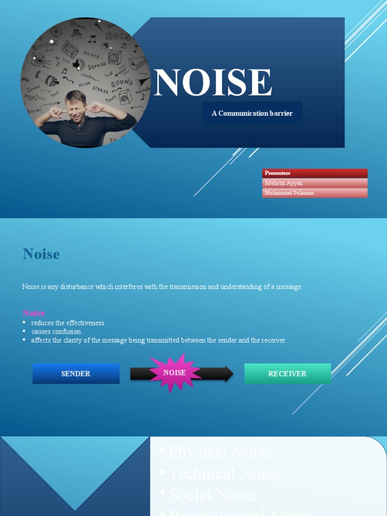 Presentation Noise | PDF | Communication | Noise