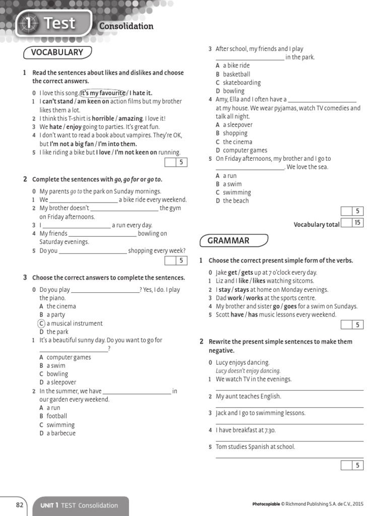 Achievers A1+ Test Unit 1 Consolidation PDF | PDF Achievers A1+ Test Unit 1 Consolidation PDF | PDF