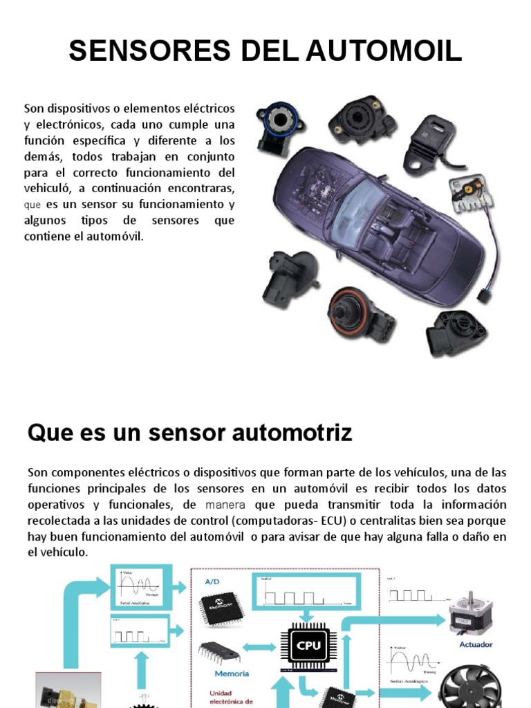 Sensores Del Automoil | PDF | Sensor | Motor de combustión interna